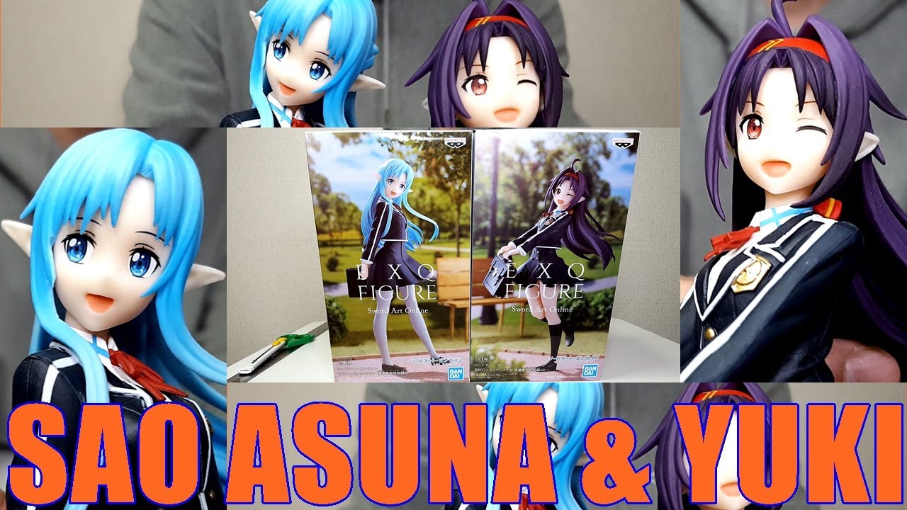 ASUNA YUKI EXQ Figure Sword Art Online BANDAI Unboxing - YouTube