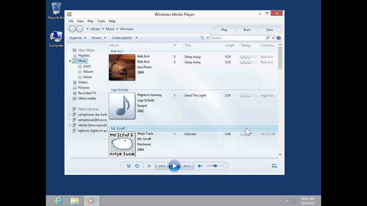 Windows 8.0 Professional - Adjust the Volume in Windows Media Player ...