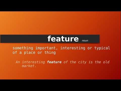feature , Meaning of feature , Definition of feature , Pronunciation of ...