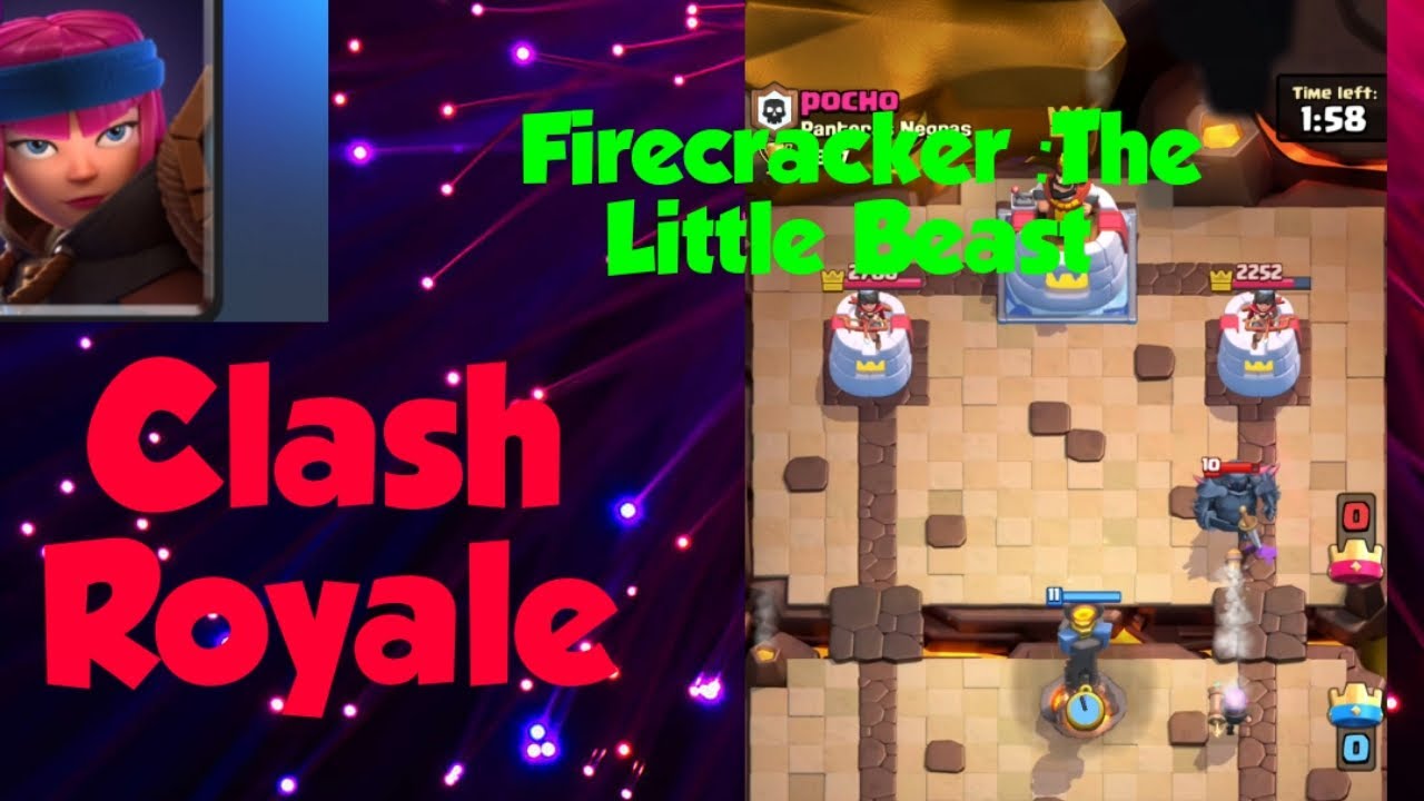 The Power of Firecracker#clashroyale - YouTube