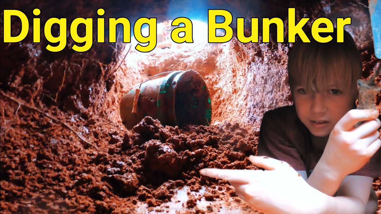 Digging a SECRET Underground Bunker in Our Backyard Part: 1 - YouTube