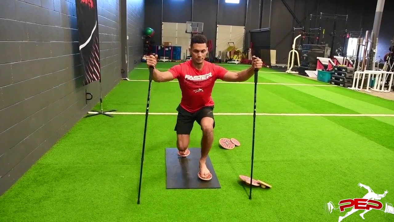 Balance Disc Split Squats | Athlete Training | Pierre's Elite ...
