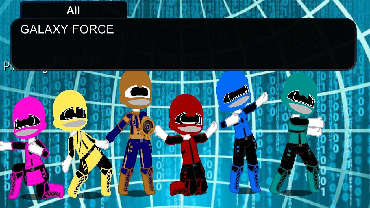 Power Rangers Galaxy Force 6 ranger morph - YouTube