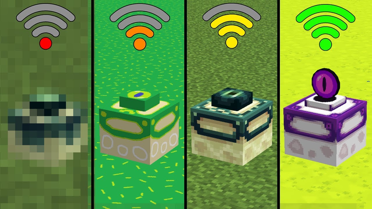 ender frame with different Wi-Fi in Minecraft - YouTube