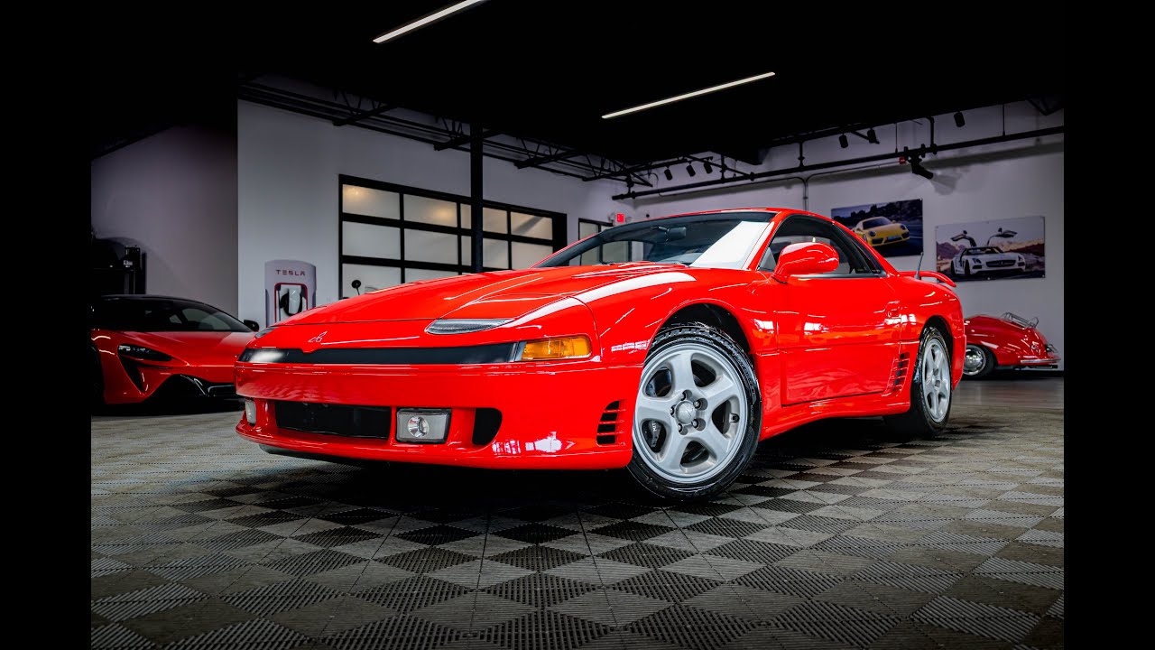 1991 Mitsubishi 3000GT VR 4! Only 35K miles! 5 Speed Manual! Monza Red ...