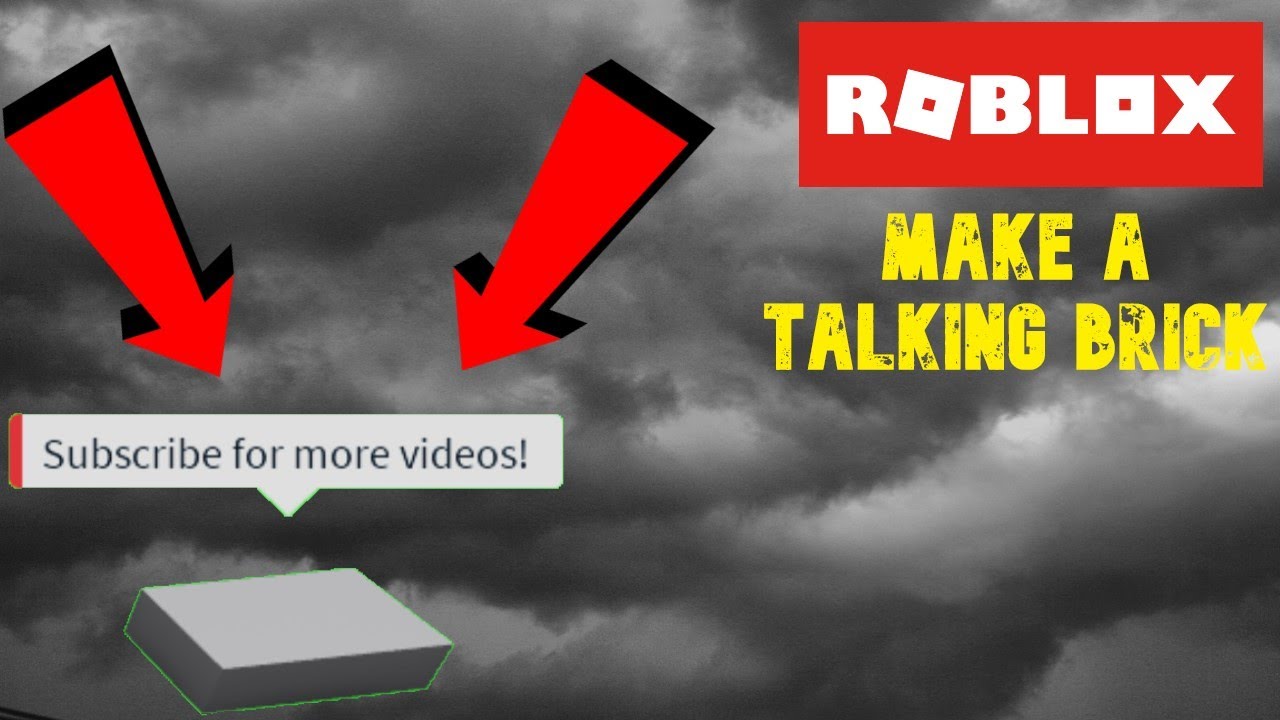 Roblox Tutorial - How To Make A Brick Talk - YouTube