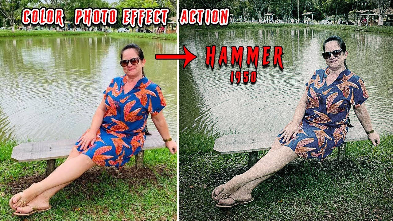 Cor Estilo Hammer 1950 - Action Photoshop para Download - YouTube