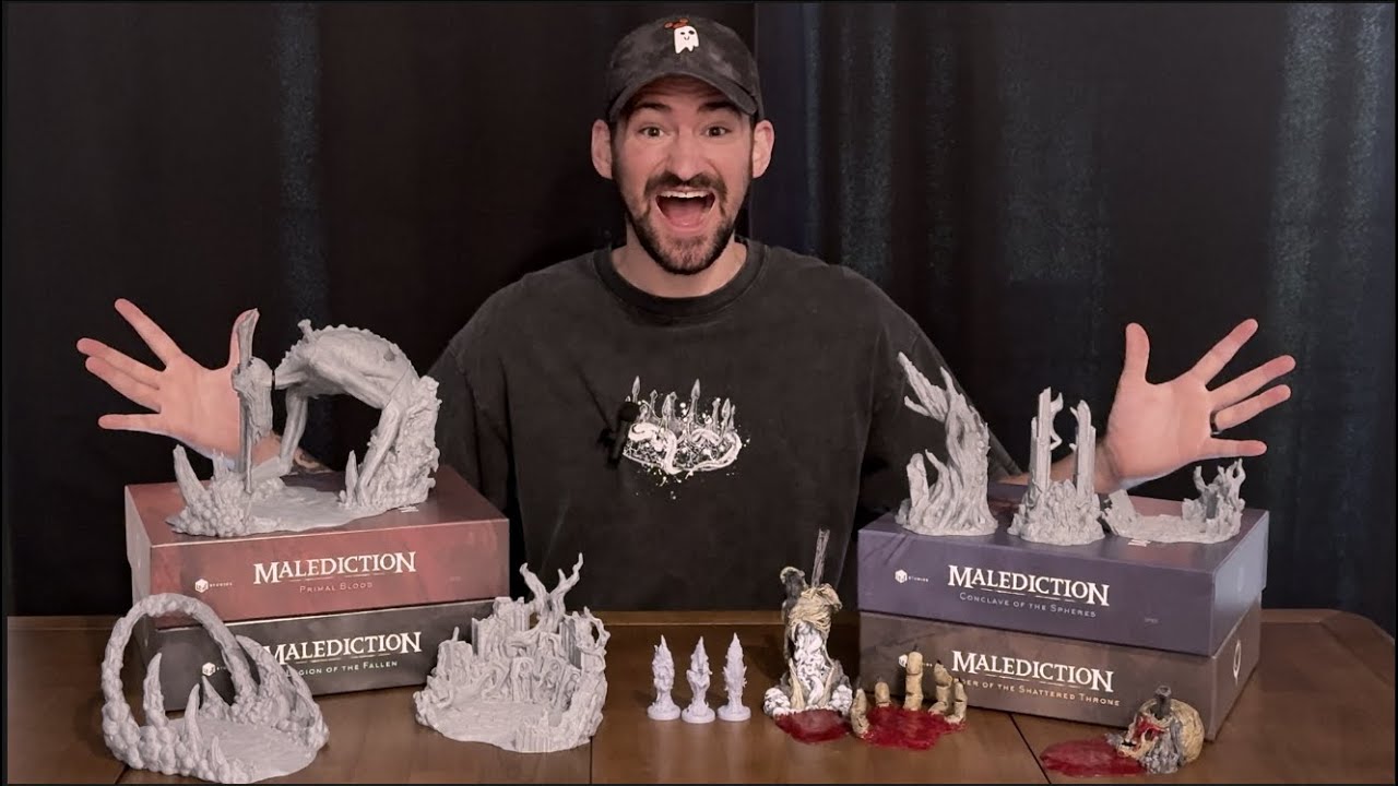 The Future of Tabletop Games? Malediction Unboxed! - YouTube