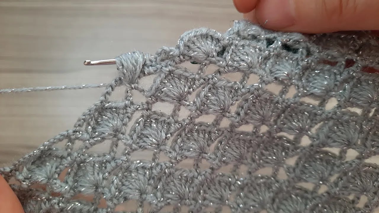 Wow! Wonderful Stunning Crochet Knitting Pattern with Silver Yarn ...