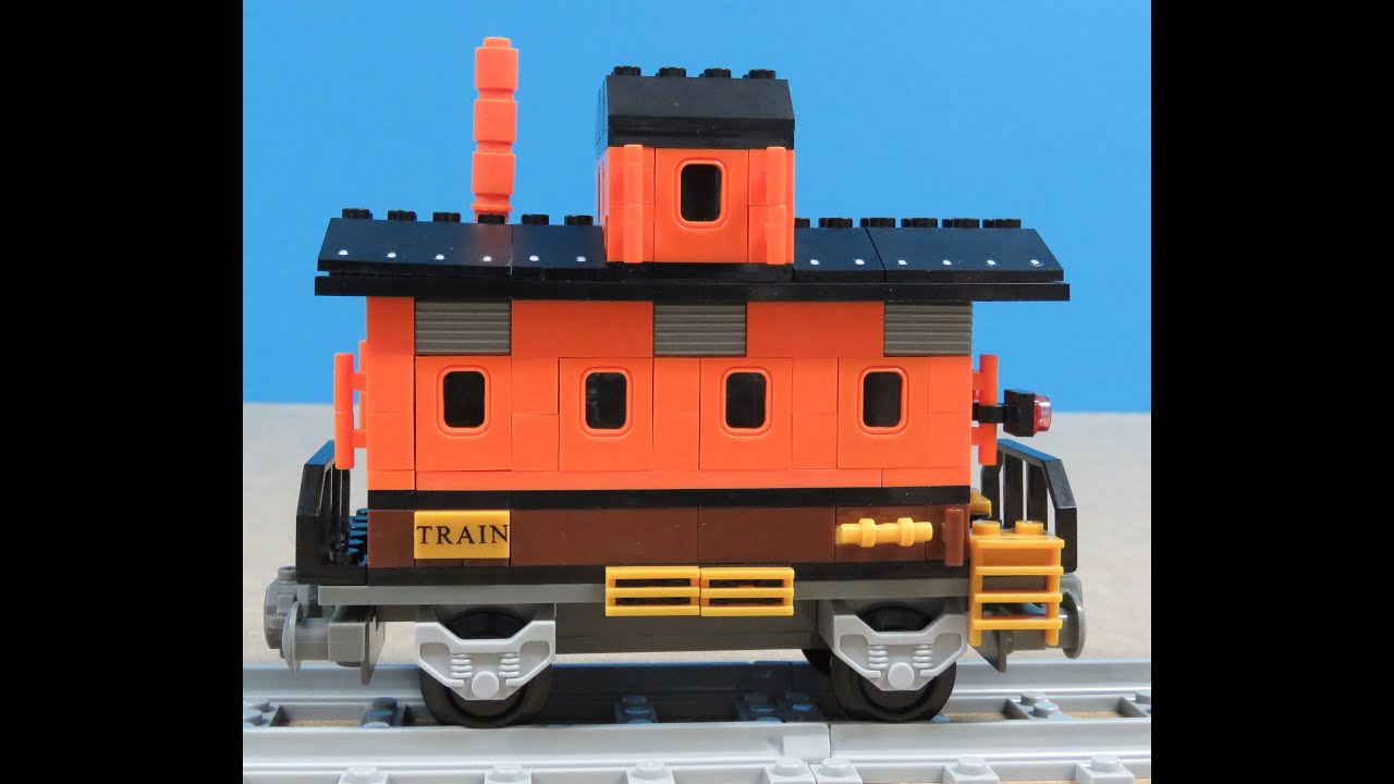 How to build a lego train caboose - YouTube