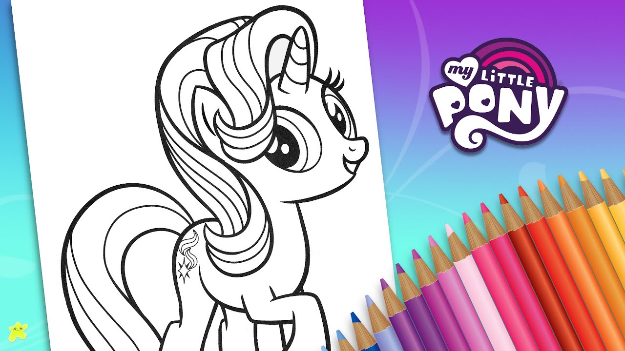 Coloring My Little Pony Starlight Glimmer | Color With Me | KP - YouTube