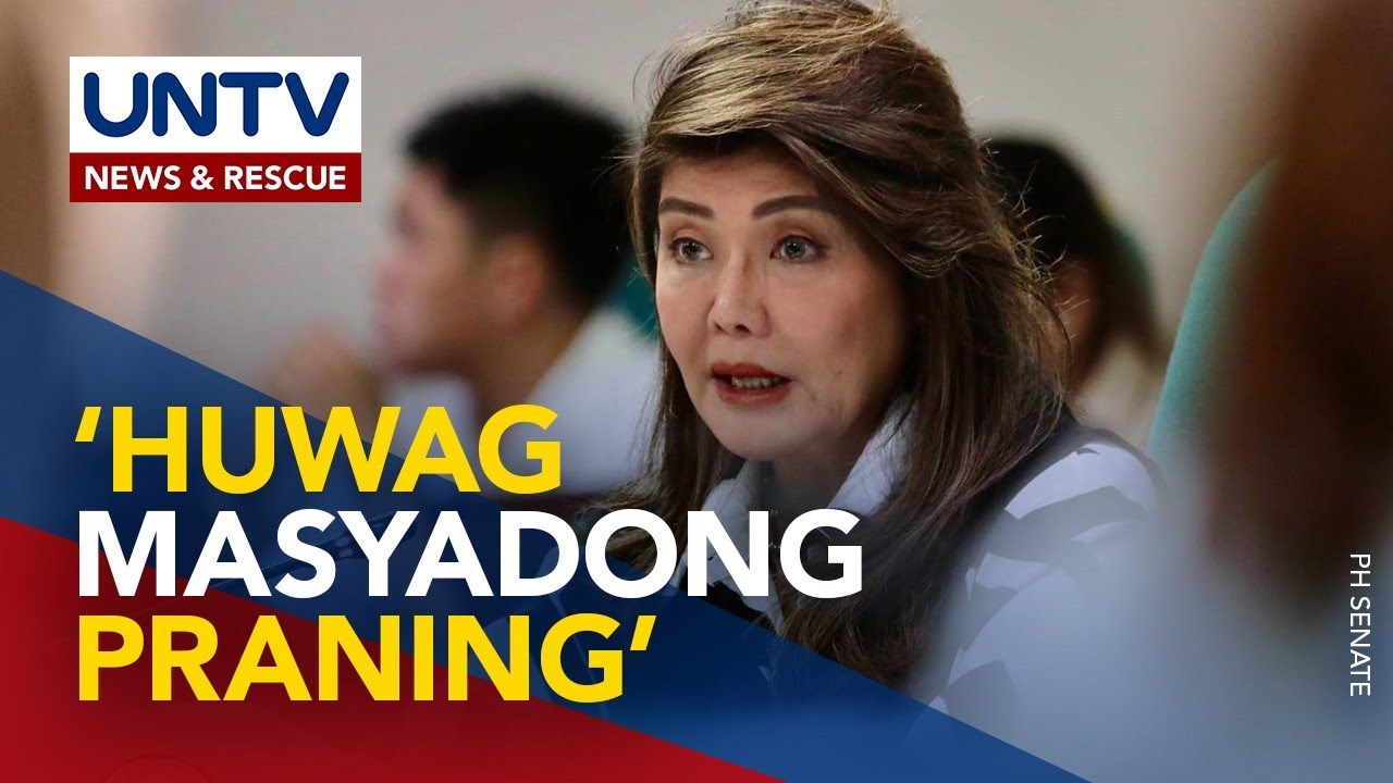 Sen. Imee Marcos sa umano’y destab plot vs Pres. Marcos Jr.: ‘Walang ...