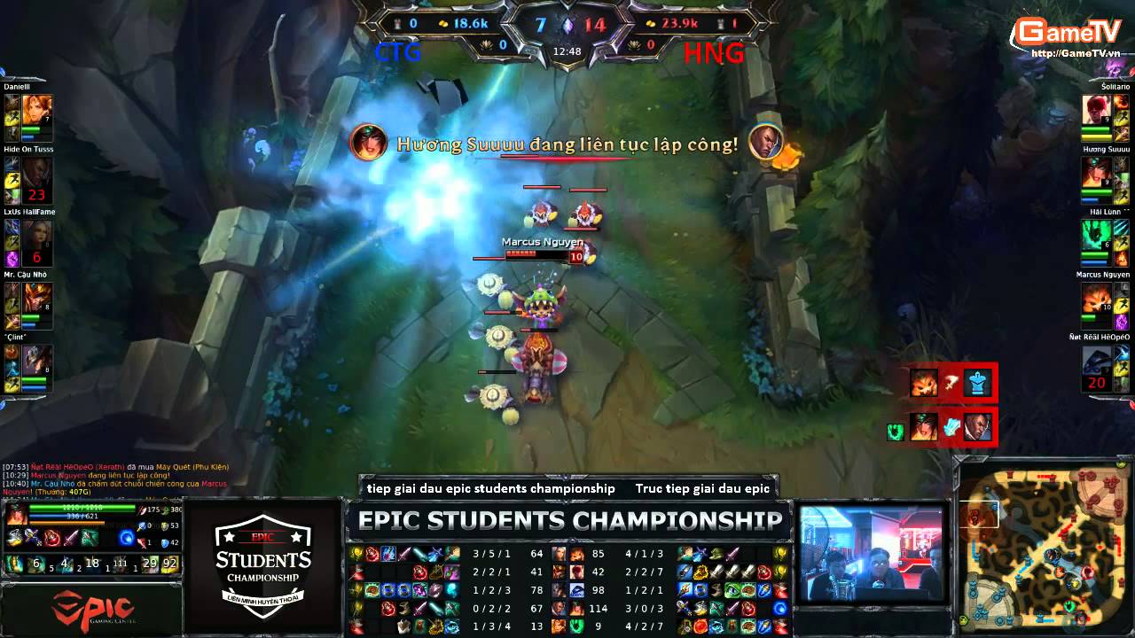 Epic student Championship chung kêt CTG vs HNG Game 2 - YouTube