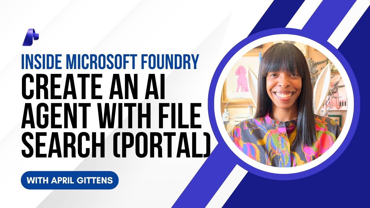 Create an AI Agent with File Search in Microsoft Foundry (Portal) - YouTube