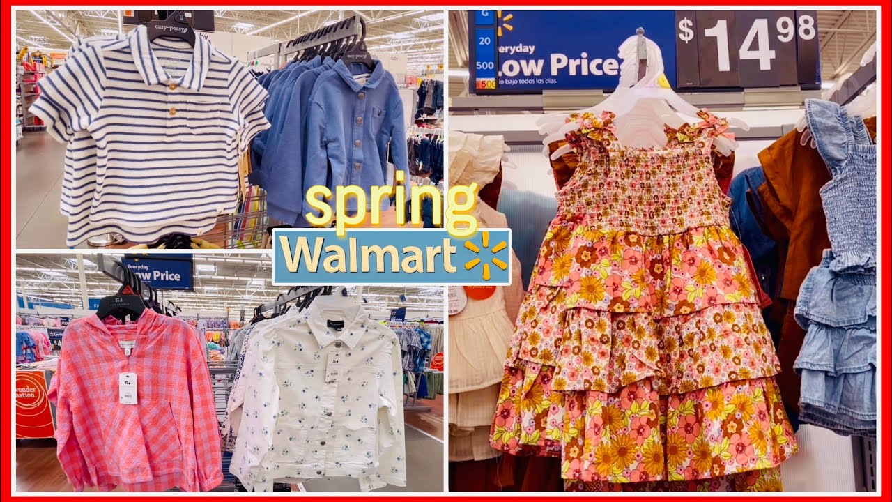 WALMART SPRING CLOTHES 🌸 KIDS * SUMMER CLOTHING SHOP WITH ME - YouTube