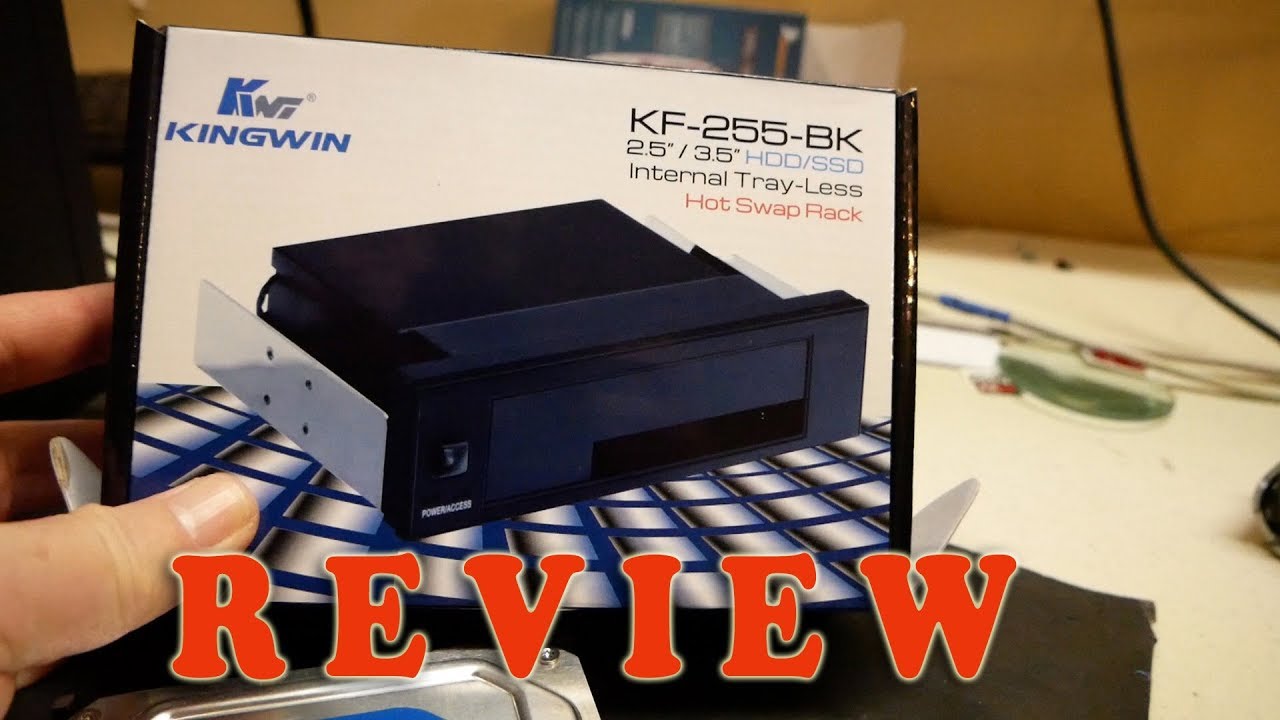 Kingwin KF-255-BK SATA Hot Swap Rack Review by TimsComputerFix.net - YouTube