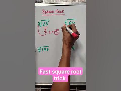 Fast square root trick #easymaths #mathstricks #shorts #elvishyadav #cuberoottrick - YouTube