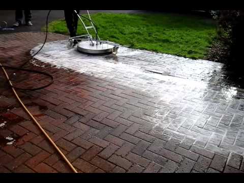 JK Paving Rotary Cleaner Block Paving Cleaning - YouTube