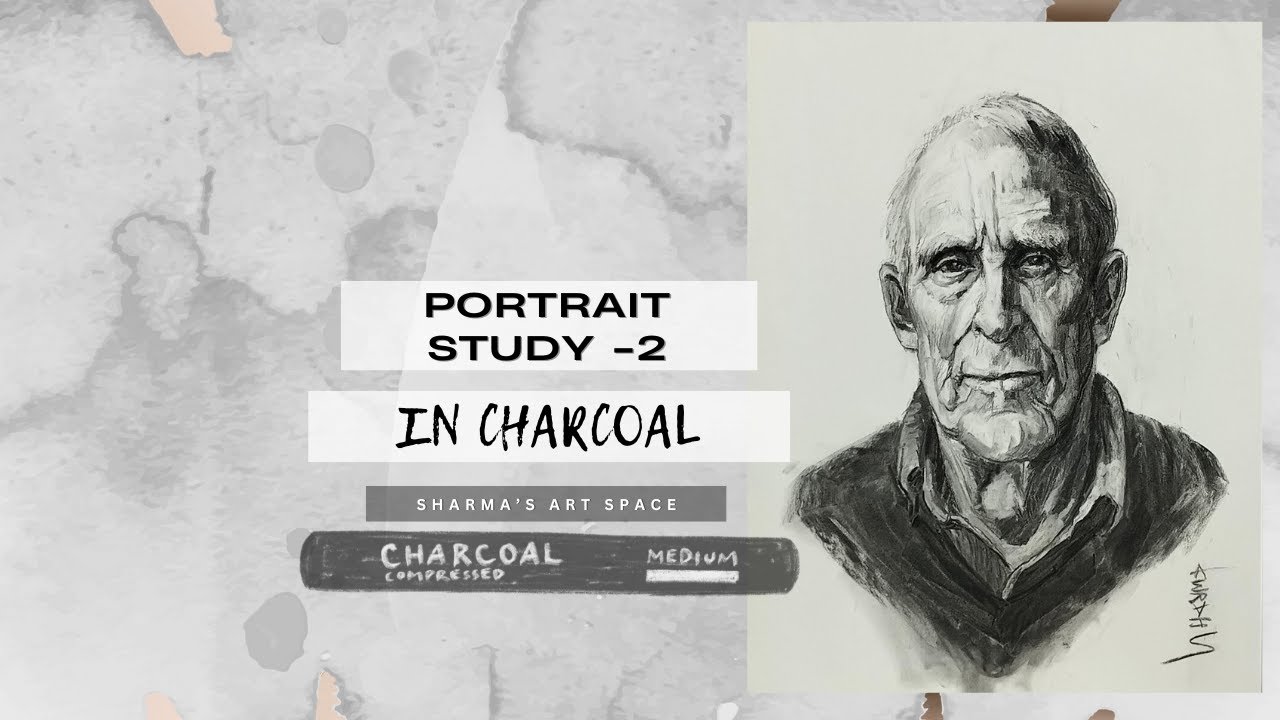 Portrait Study-2 | How to Draw a Realistic Charcoal Portrait | Step-by-Step Tutorial - YouTube