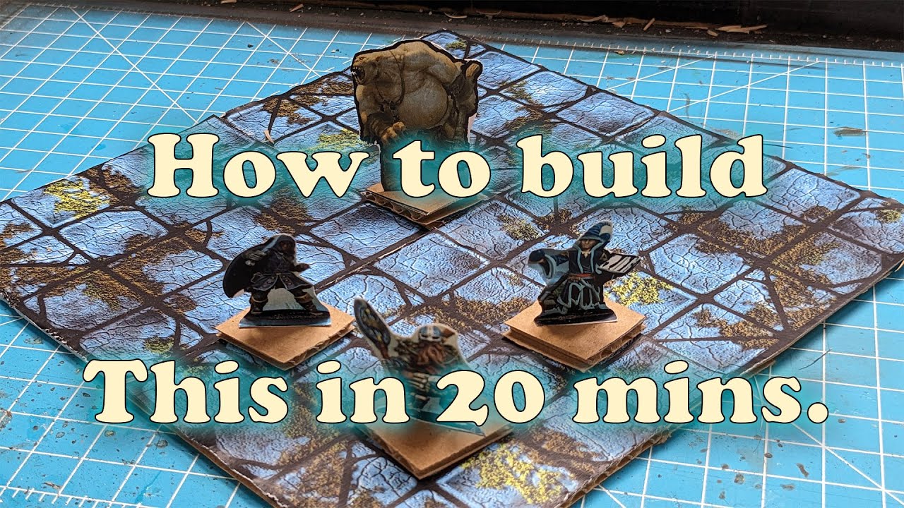 4 miniatures and 4 tiles in less than 20 mins using Arkana Tools - YouTube