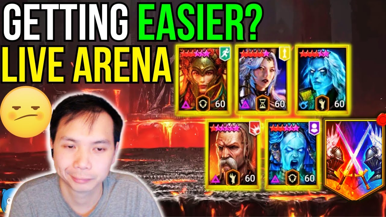 LIVE ARENA F2P SILVER 3 CLIMB IS IT SUPPOSE TO BE EASIER NOW? | RAID ...
