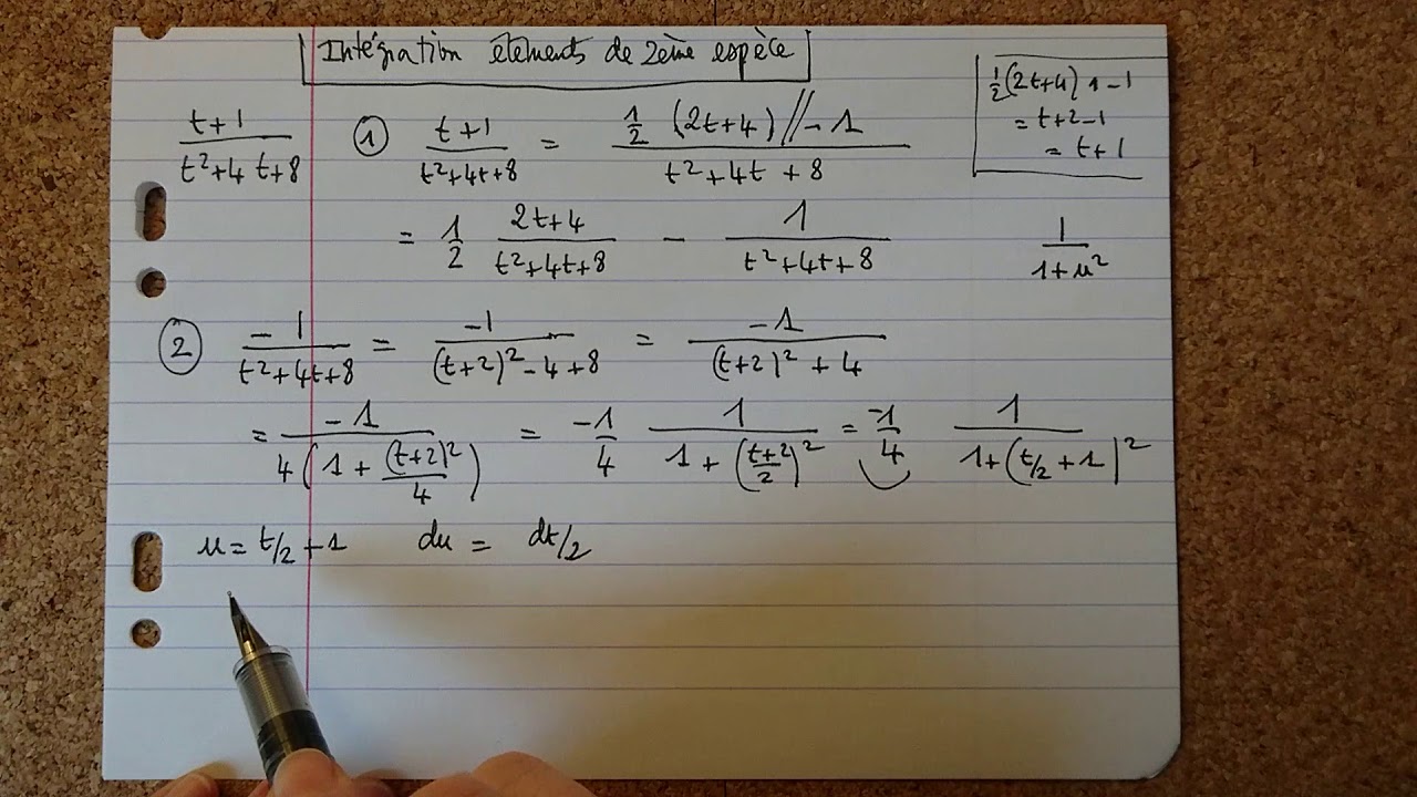 Exemple d'une fraction élément simple de deuxième espèce L1 Analyse ...