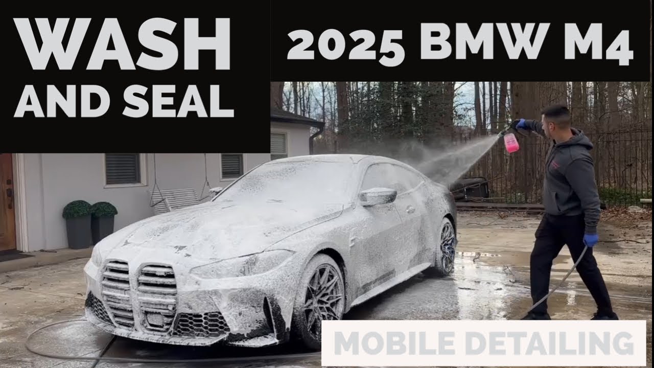 Wash and sealing a 2025 BMW M4 - YouTube