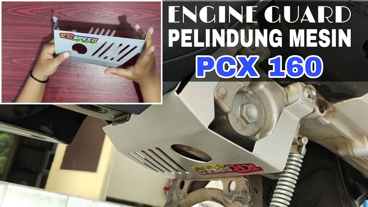 pasang engine guard pcx 160 - YouTube