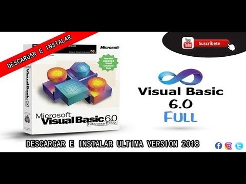 descargar e instalar visualbasic 6 full portable 2018 - YouTube