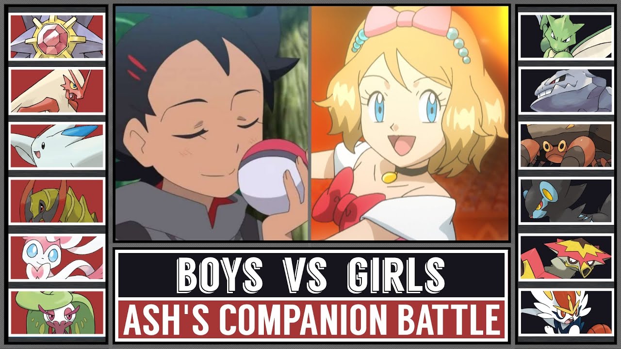 Ash Companions Battle | BOYS vs GIRLS - YouTube
