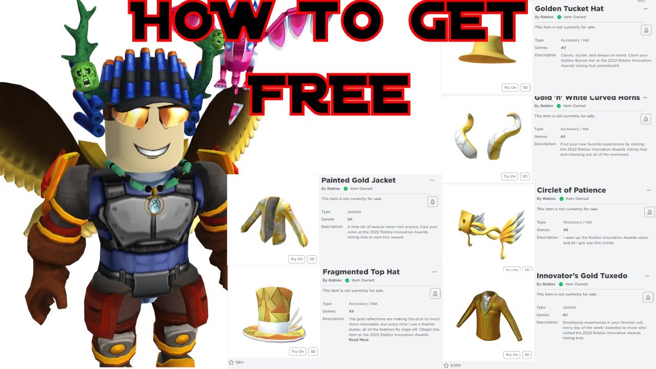 GET THESE FREE ROBLOX ITEMS NOW BEFORE THEY ARE GONE FOREVER!!! - YouTube