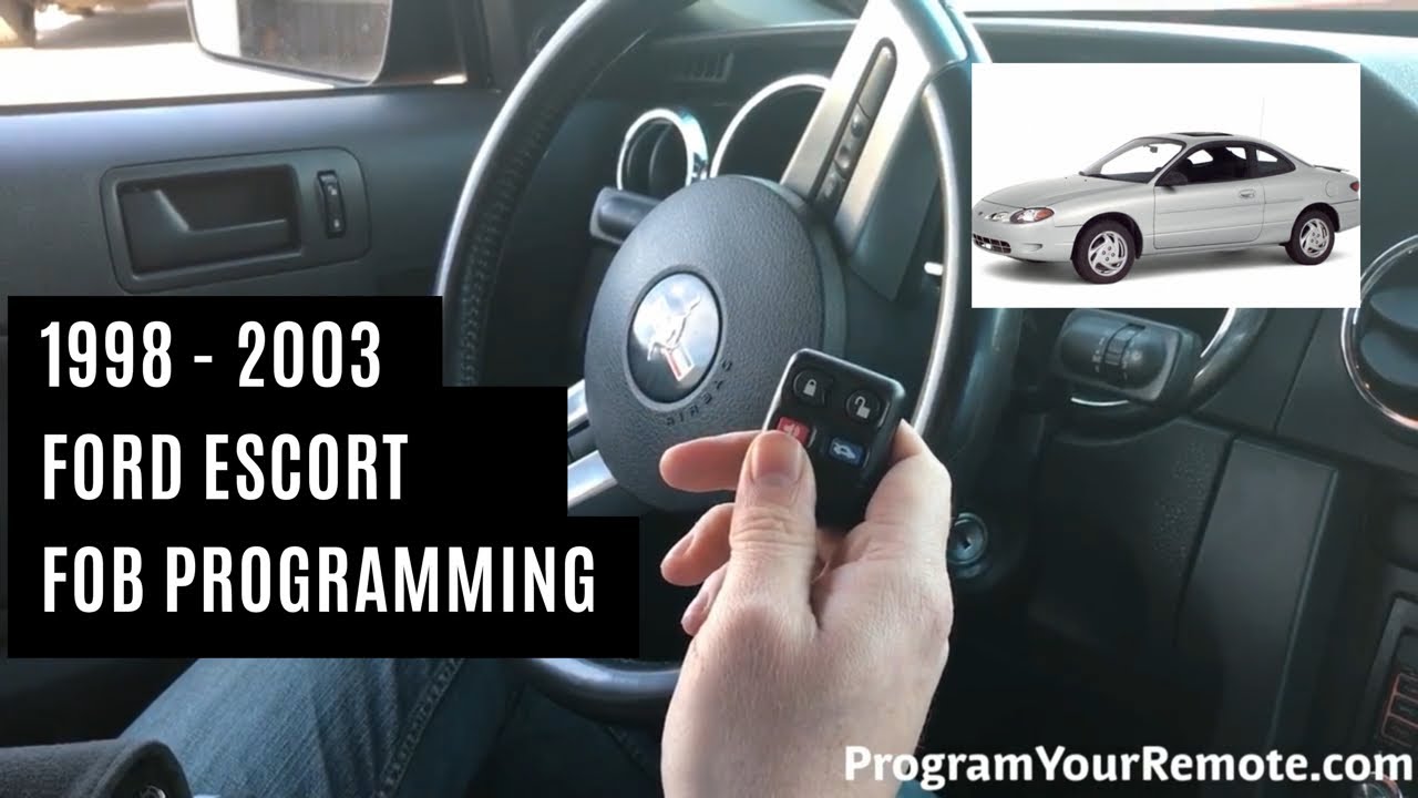 How To Program A Ford Escort Remote Key Fob 1998 - 2003 - YouTube