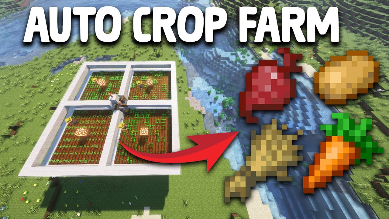 BEST Automatic Crop Farm in Minecraft 1.21 - Tutorial - YouTube