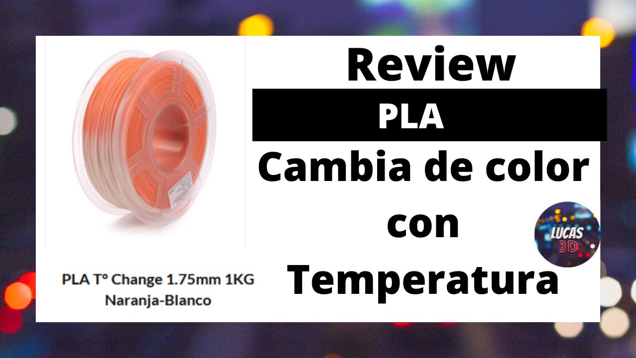 💥Review PLA que cambia de color con Temperatura 🔥 #review #pla - YouTube