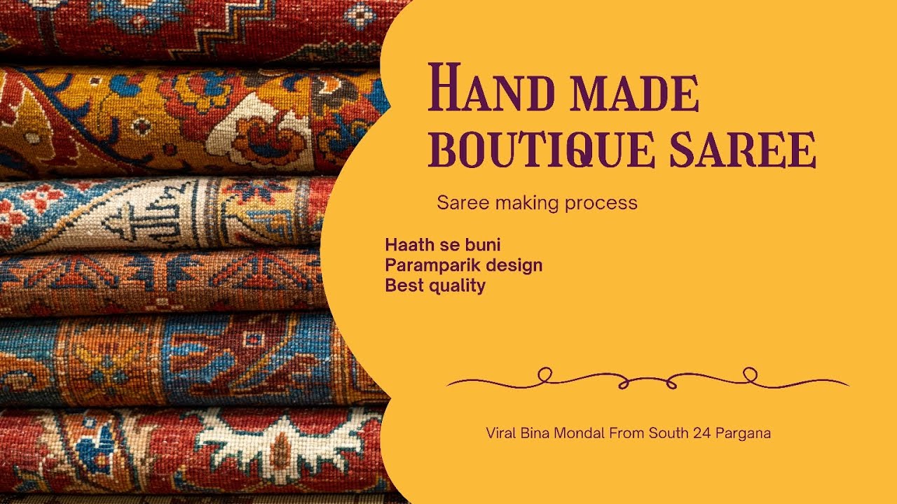 Discover the Artistry of Hand Crafting Boutique Sarees - YouTube