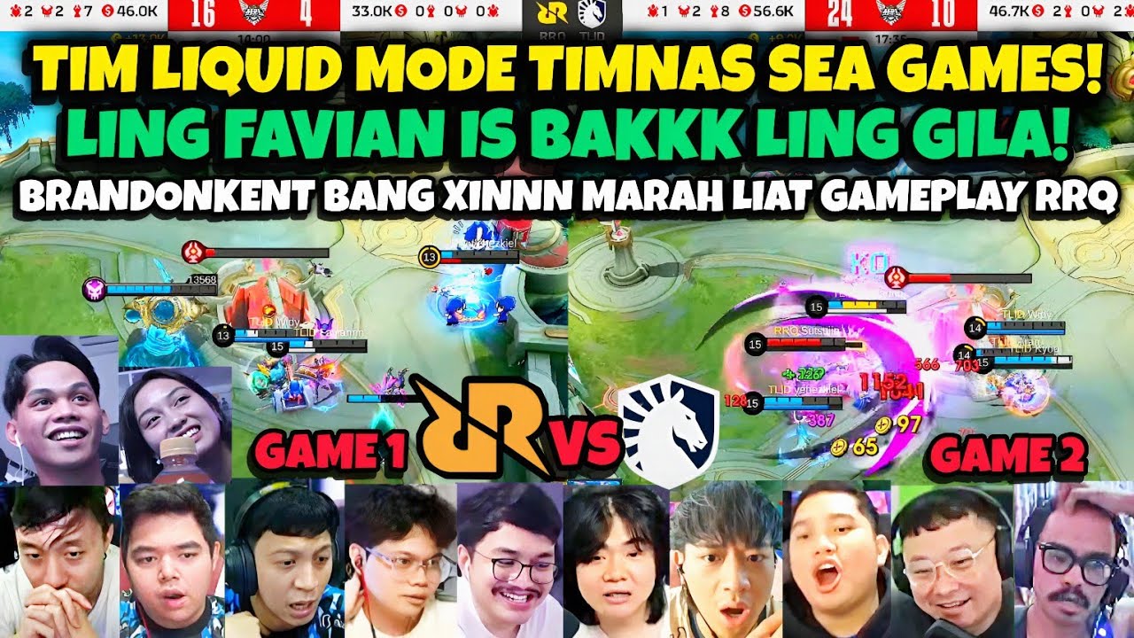 TIM LIQUID MODE TIMNAS ‼️ REAKSI STREAMER LING FAVIAN DILEPAS ...