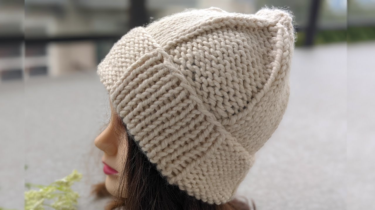 Knit Wool Ease Thick & Quick Hat - YouTube