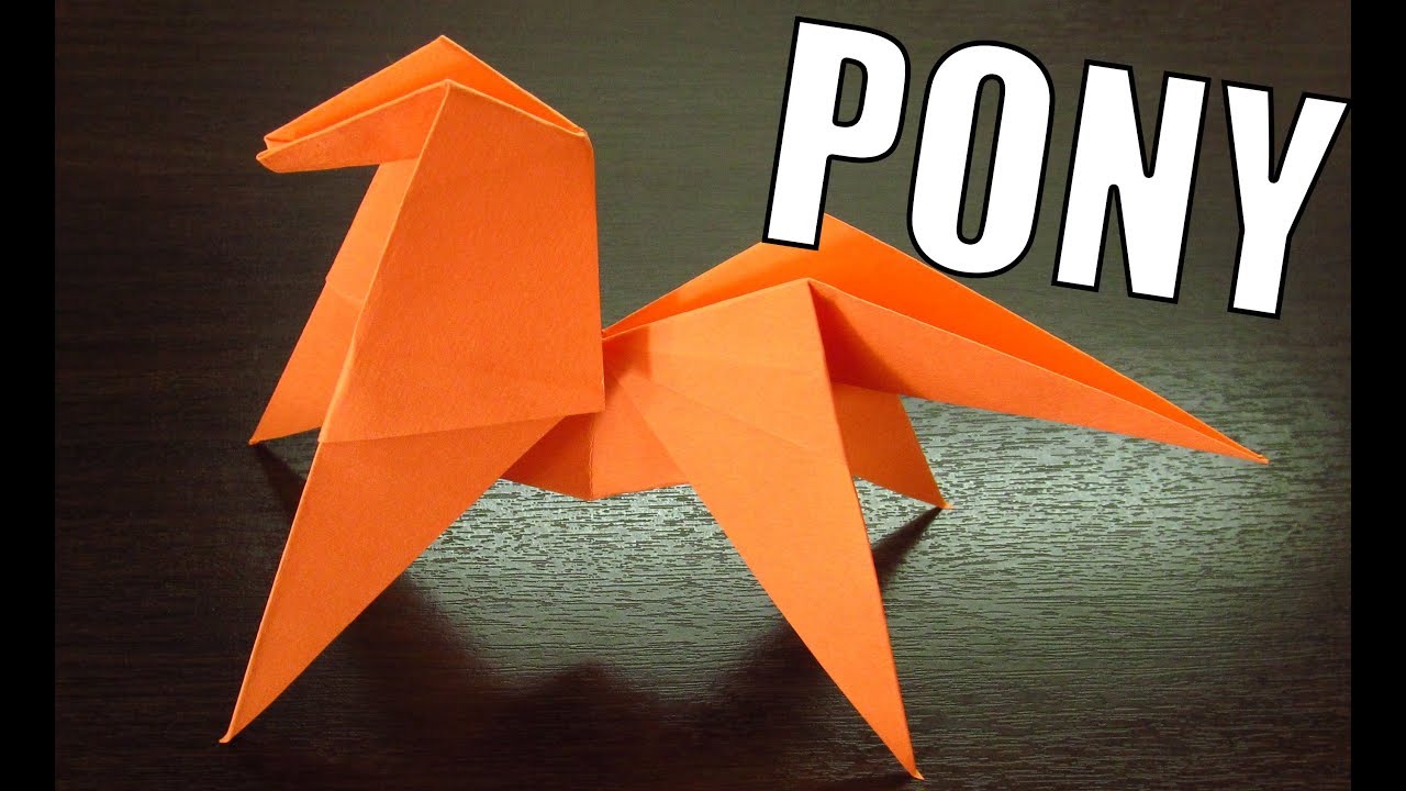 Como hacer un PONY DE PAPEL Super Cool | Origamis de papel paso a paso ...
