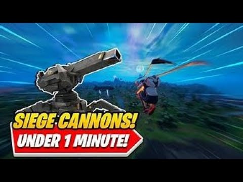 how to place siege canon to go out of the barrier - YouTube