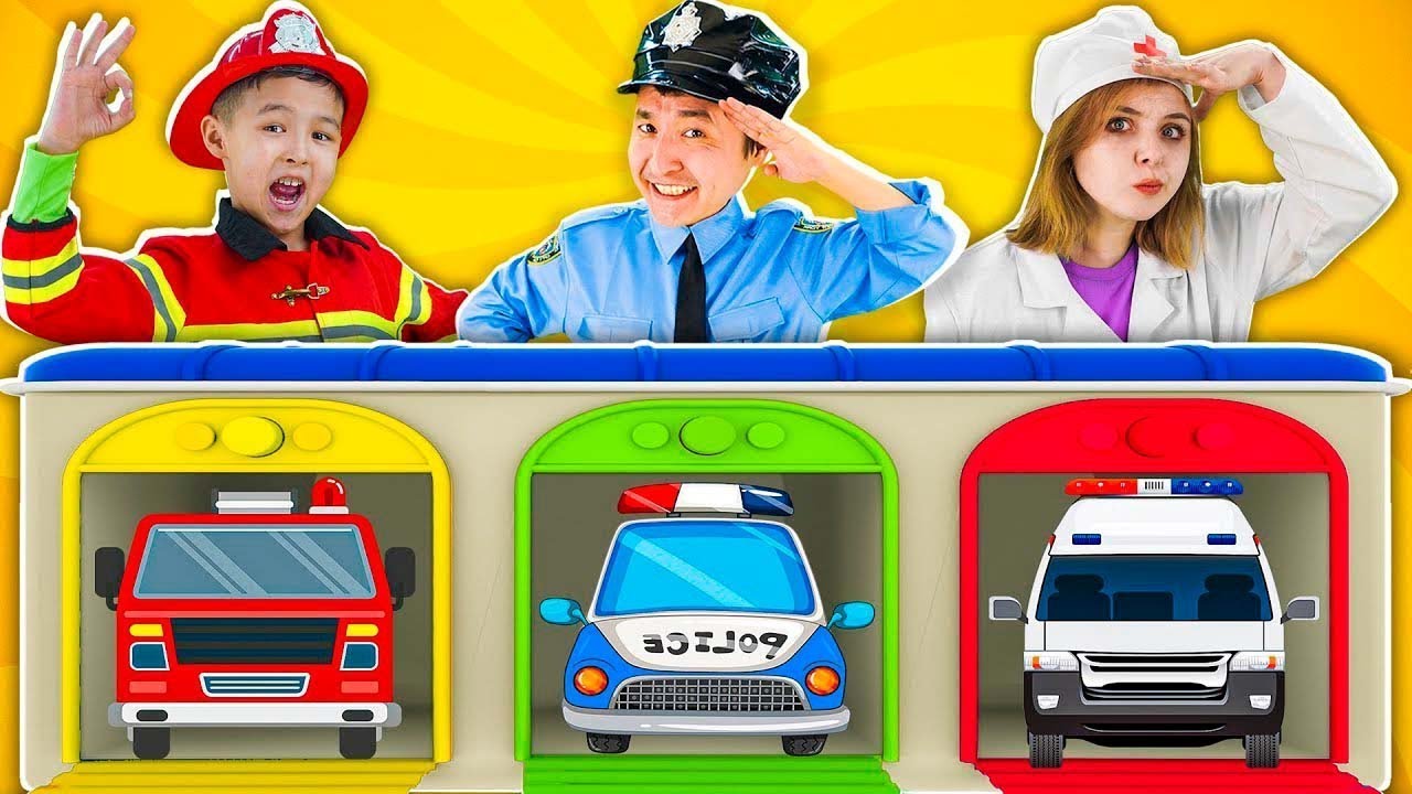 Garage Song - Painting Police Car | Humpty Dumpty Song +more Songs for ...