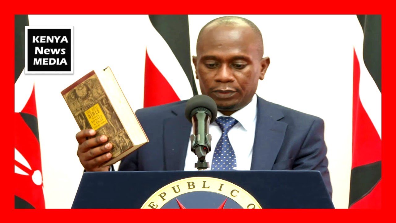 Jackson Musyoka swearing in as CAS for Labour and Social Protection ...