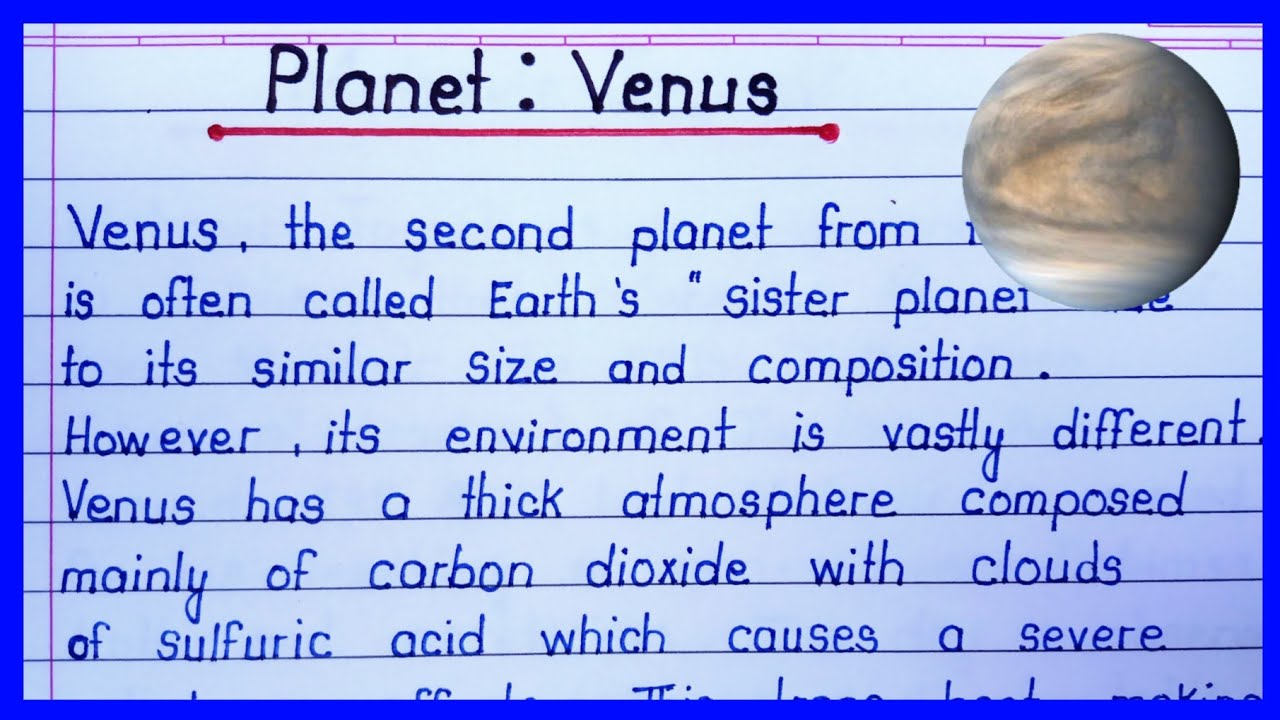 Essay on Planet: Venus in English || Short Paragraph on Venus || About ...