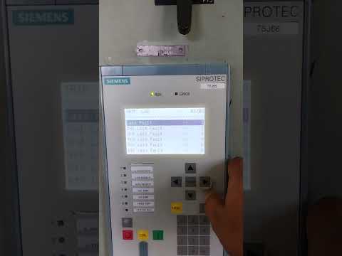 Check faulty phase and current in SIEMENS Siprotec 7SJ66. #faultcurrent ...