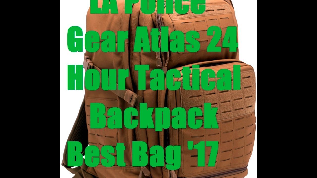 LA Police Gear Atlas 24 Hour Tactical Backpack - YouTube