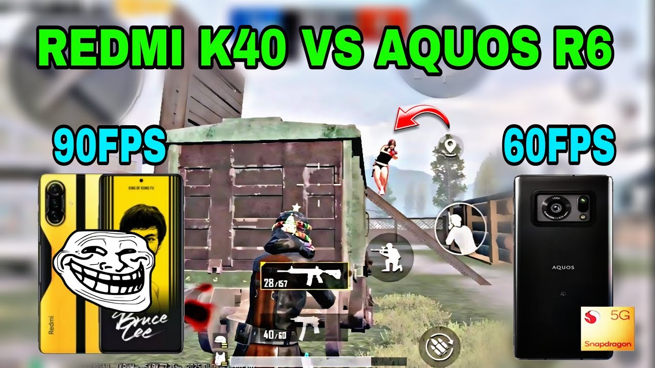 Redmi k40 gaming vs Aquos r6 🔥 | redmi vs Aquos pubg/bgmi test 2025 ...