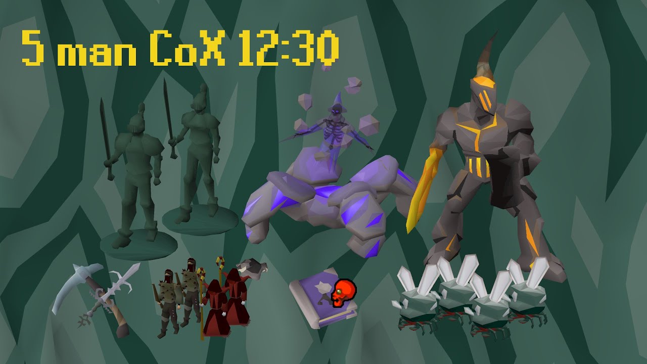 5 Man 12:30 Chambers of Xeric Walkthrough - YouTube