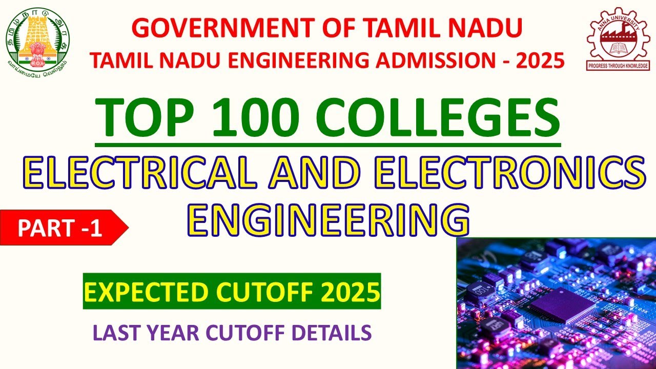TOP 100 COLLEGES ELECTRICAL AND ELECTRONICS ENGINEERING | PART 1 #eee #topcolleges # ...