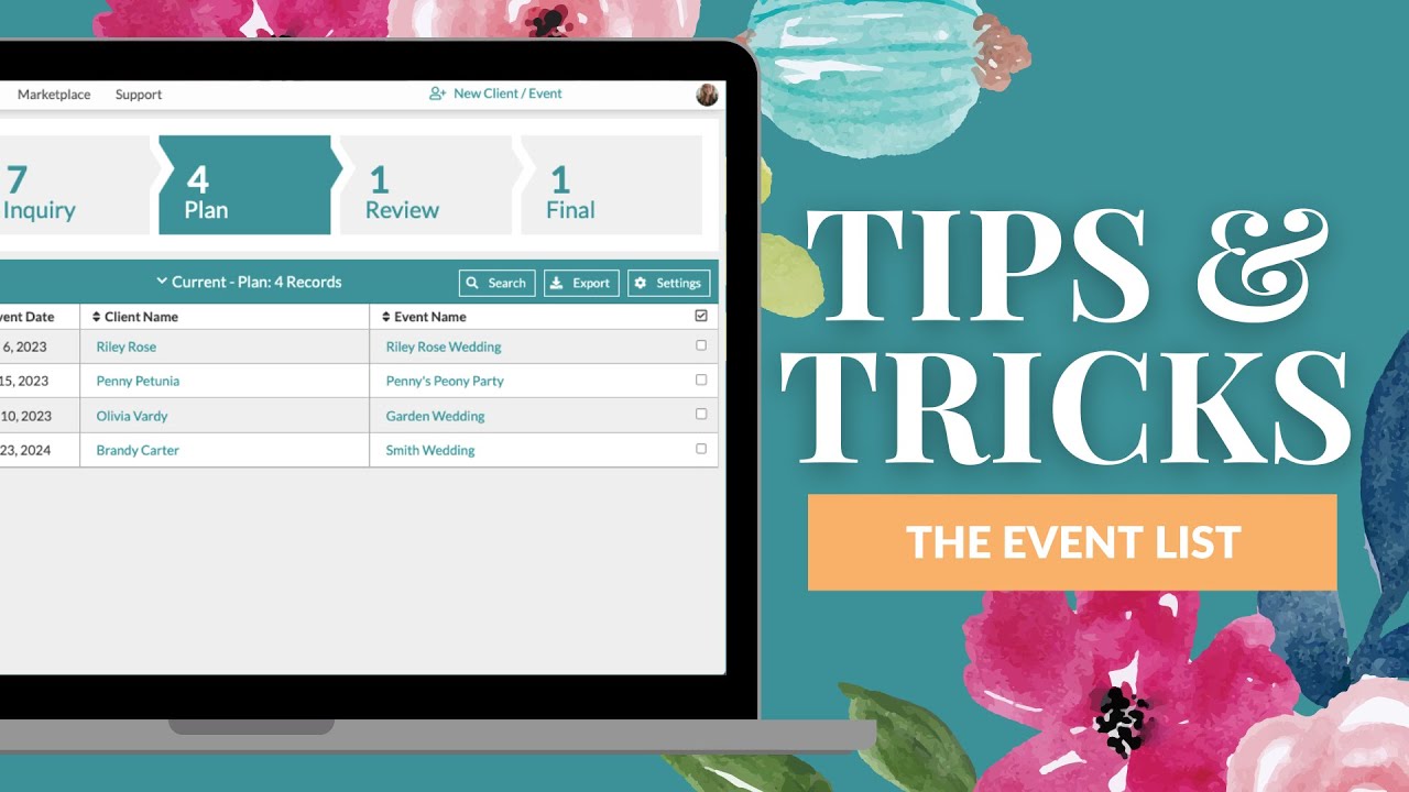 March Tips & Tricks: The Event List - YouTube