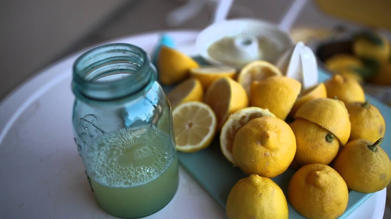 How To Make Fresh Lemon Sorbet / Lemon Sorbet Recipe - YouTube