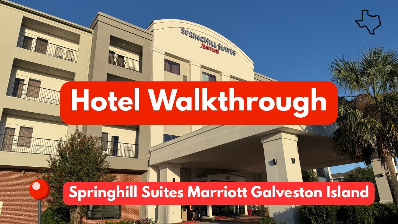 Springhill Suites Marriott Galveston Island Hotel Walkthrough Video ...
